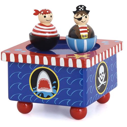 Music Box Spinning Pirate Wood – Toy Town
