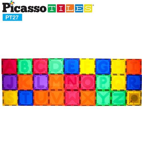 Picasso Tiles 27 Piece Alphabet Set Magnet Tiles – Toy Town