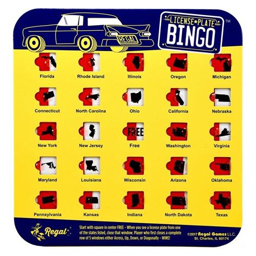 License Plate Travel Bingo – Toy Town